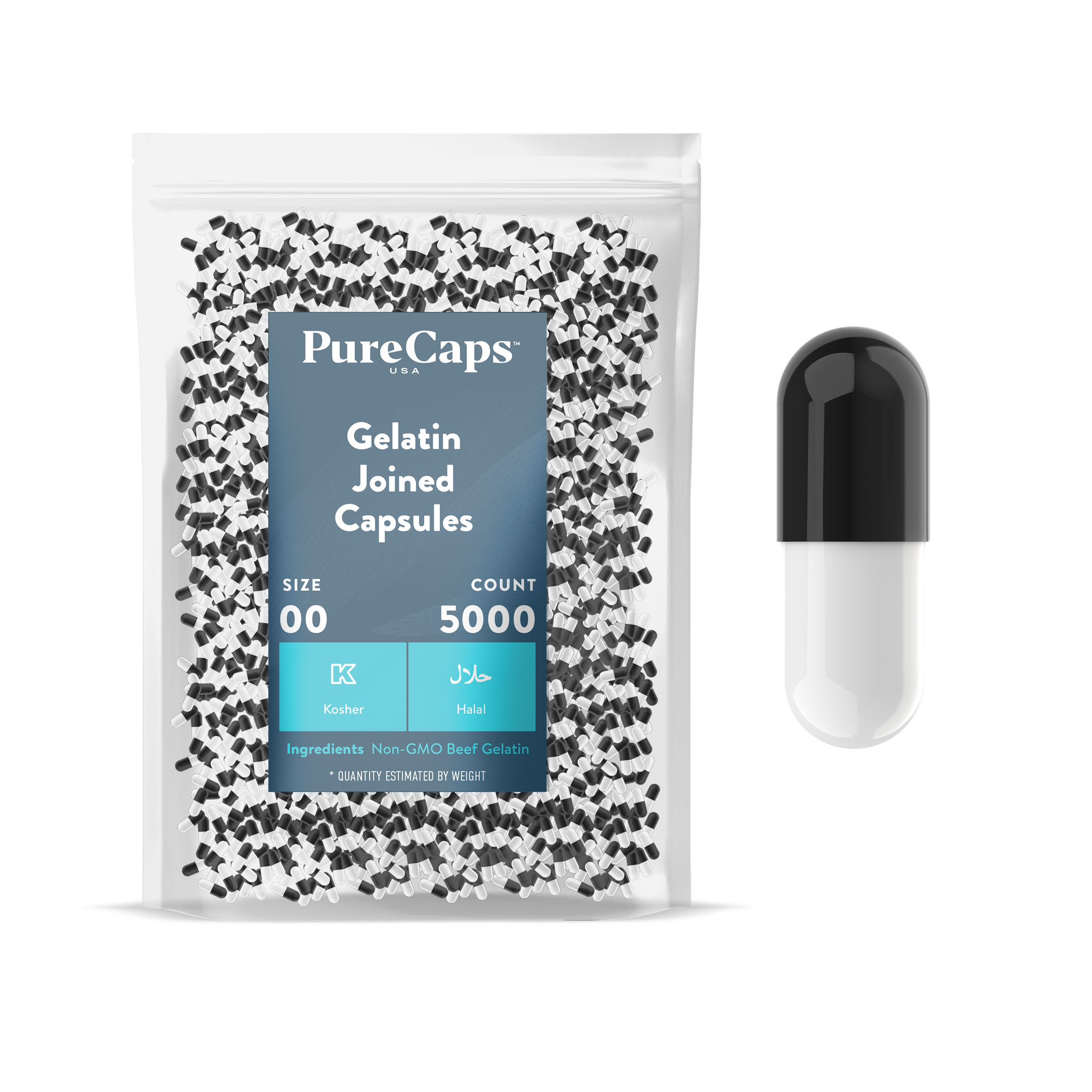 Size 00 Joined Two-Toned Gelatin Capsules – PureCaps USA | A Capsule ...