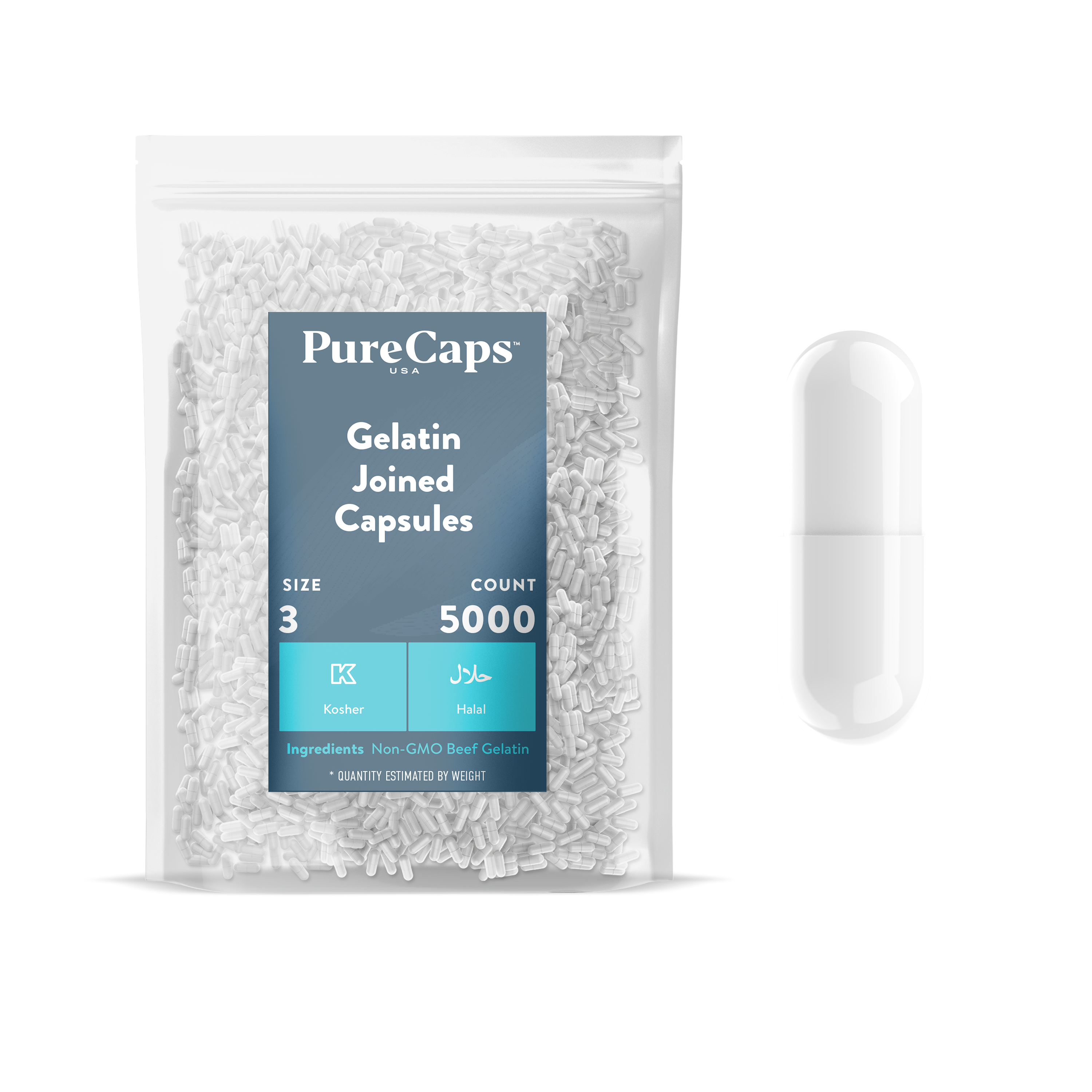 Size 3 Joined Solid Gelatin Capsules – PureCaps USA | A Capsule ...